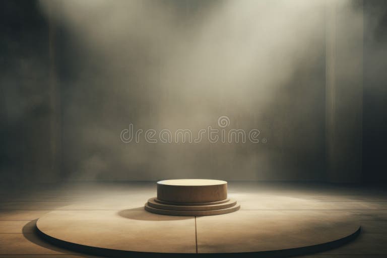 Spacious Empty Space Podium Pastel. Generate Ai Stock Photo - Image of ...