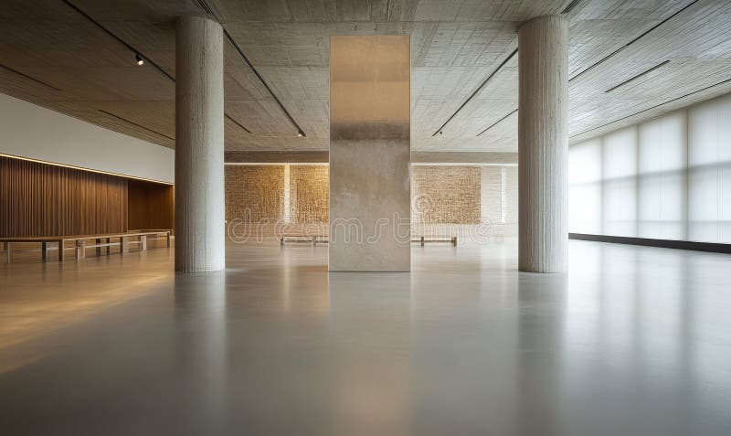 Modern Architectural Interior Showcasing Minimalist Design in a ...