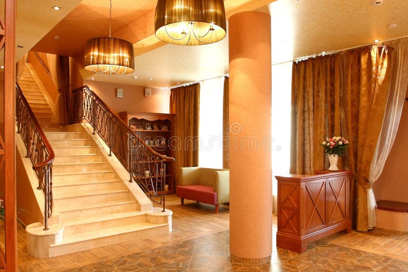 Luxury Hotel Reception Hall Stock Photo - Image of entrance, hall: 2318530