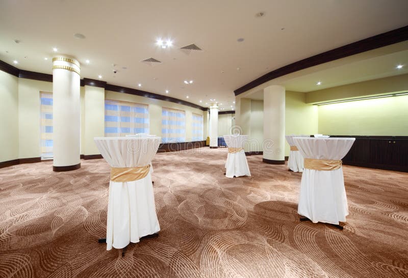 Spacious Hall with Columns and Carpet Stock Photo - Image of commodious ...