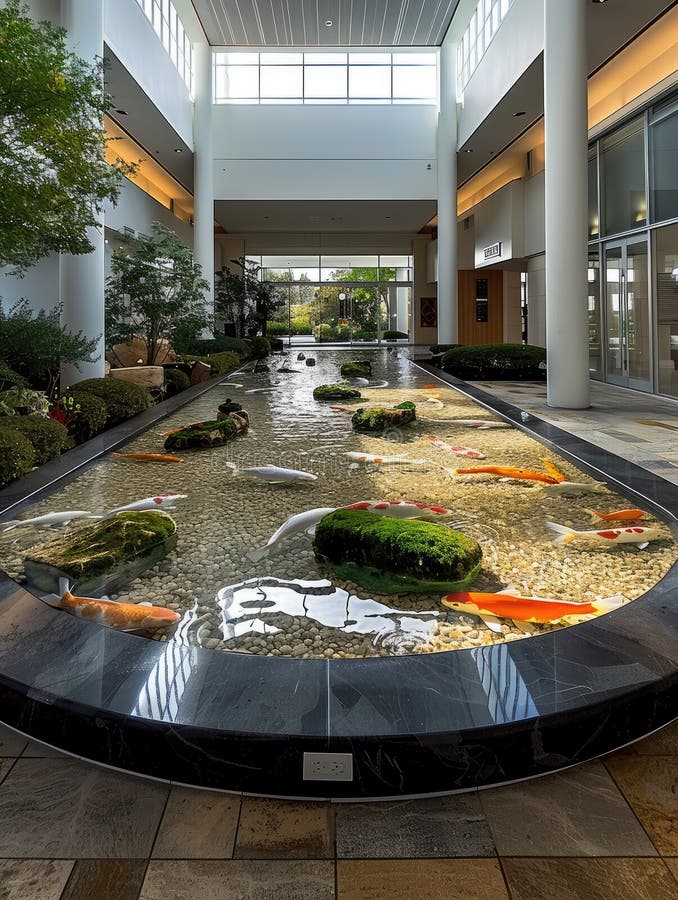 Spacious House with Pool, Trees, and Vegetation in Front Stock Photo ...
