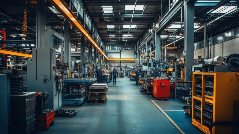 A Spacious Industrial Workshop Filled with Machinery and Equipment for ...