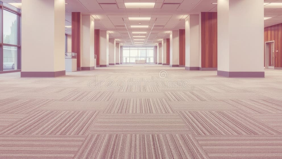 Spacious Interior of a Modern Office Building with Natural Light ...