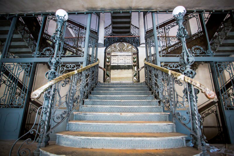 The Spacious Interior of the Old Mansion during the Restoration Work ...