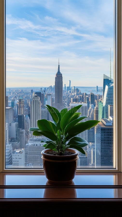 Spacious Meeting Room Features a Green Living Wall, Panoramic Windows ...