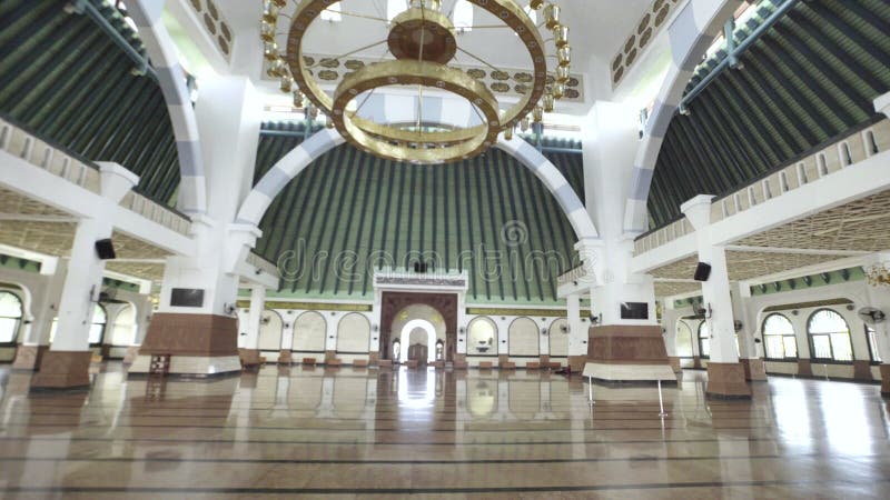 Spacious Mosque Center Room with Interior Stock Video - Video of ...