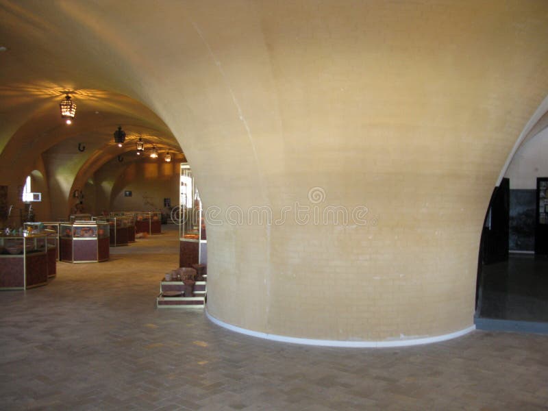 A Spacious Museum Hall with Arched Ceilings and Tiled Floors, Featuring ...