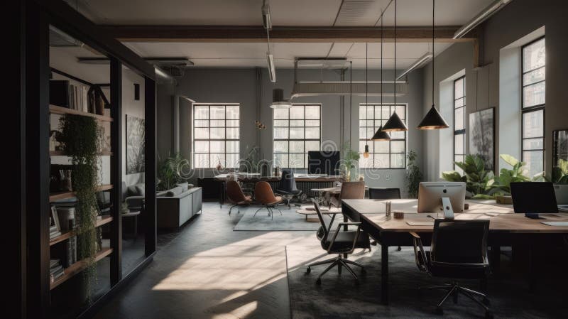 A Spacious Open-plan Office with Plenty of Room for Collaboration and ...