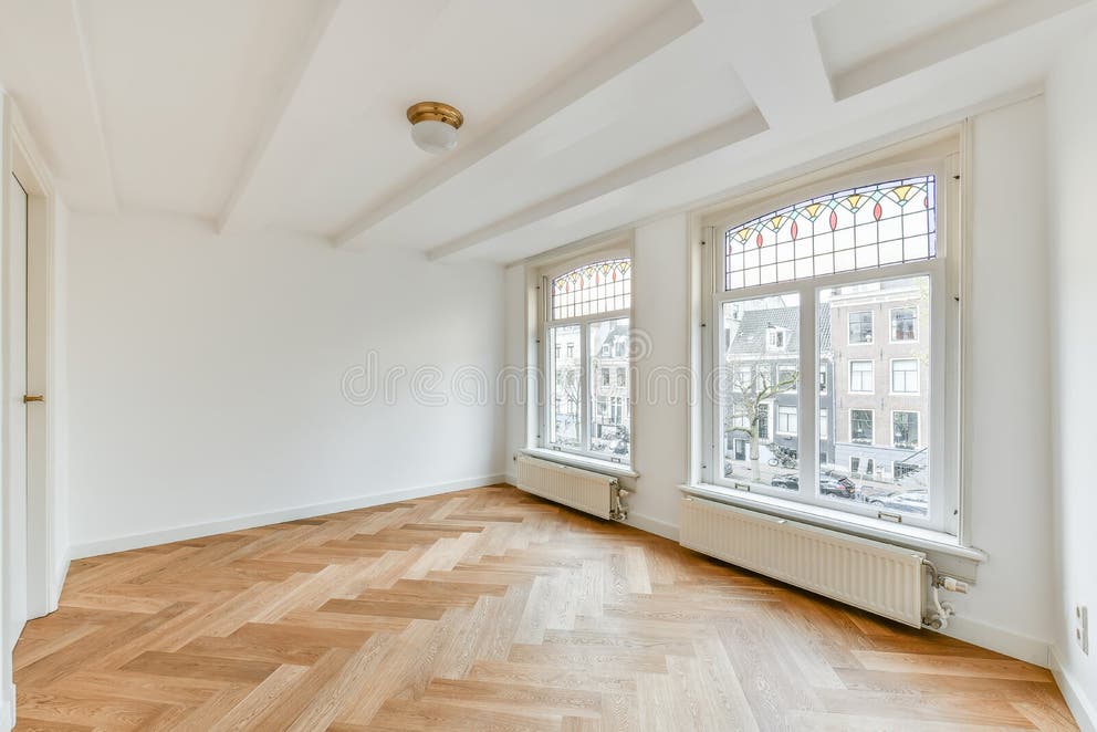 Spacious room design stock image. Image of real, elegant - 227519393