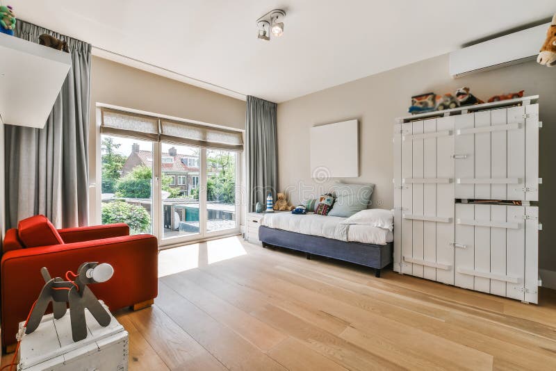 Spacious room design stock photo. Image of decorative - 227962562