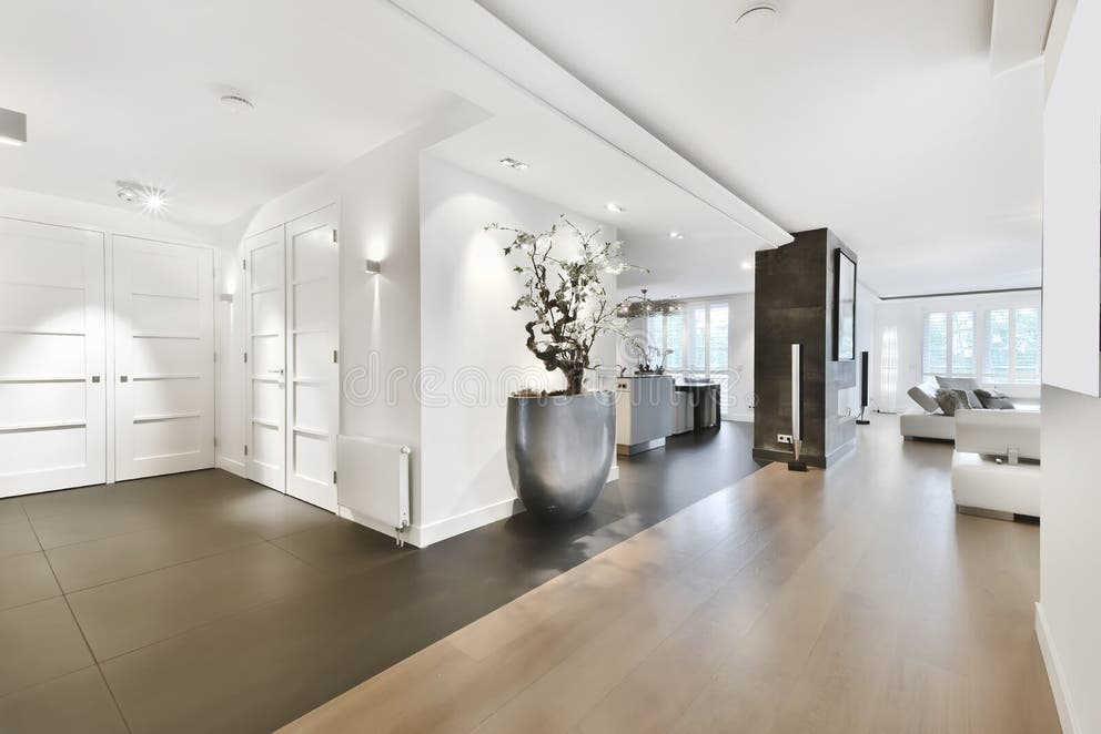 Spacious room design stock photo. Image of stylish, home - 228518718