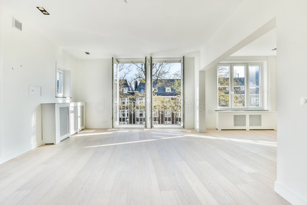 Spacious room design stock photo. Image of contemporary - 228523294