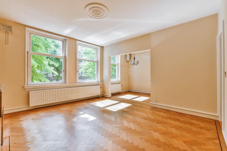 Spacious room design stock photo. Image of luxury, architecture - 228529148