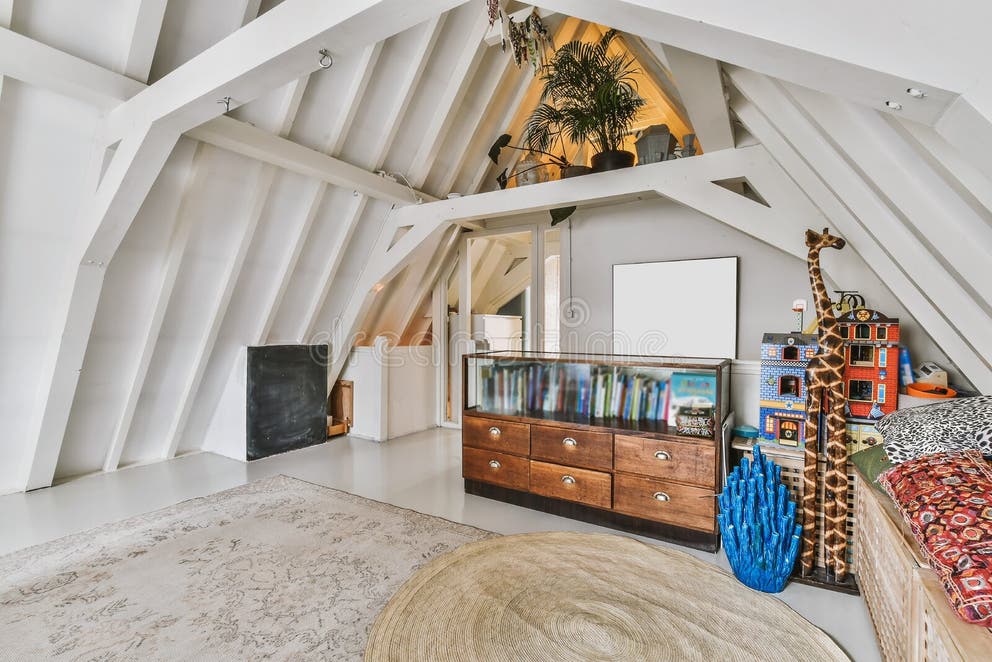 Spacious room design stock image. Image of architecture - 228530873