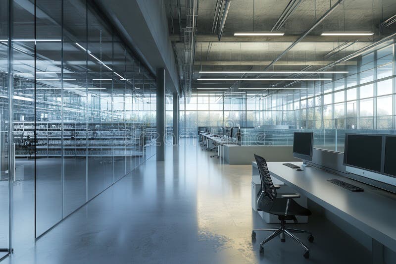 A Spacious Room with Many Windows, Tables, and Chairs Stock Image ...