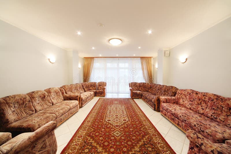 Spacious Room with Various Areas Stock Photo - Image of property ...