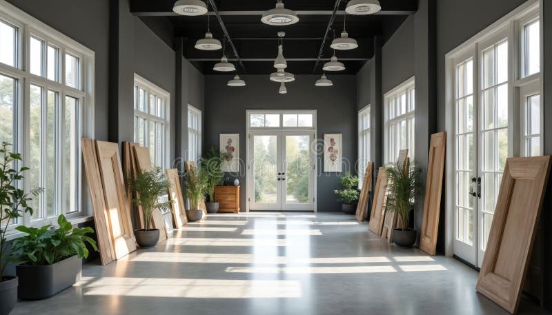 Spacious Showroom, Display Windows in Various Styles. Modern Home ...