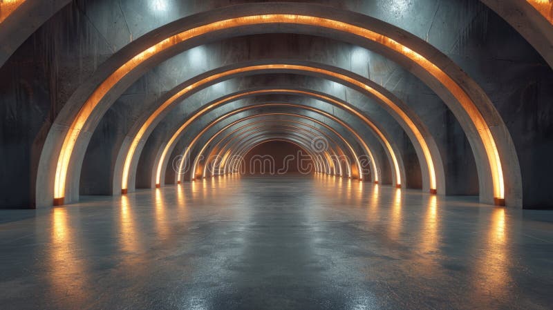 A Spacious Underground Tunnel with a Modern Design, Ideal for ...