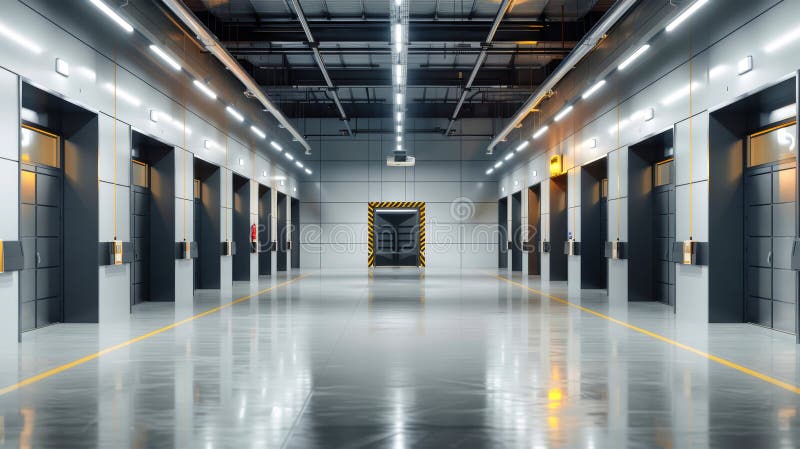 This Spacious Warehouse Boasts a Modern Design with Bright Lighting and ...