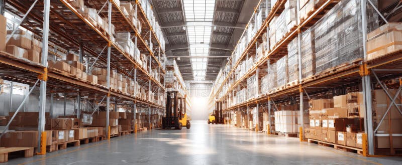 The Spacious Warehouse with Organized Shelves and Efficient Storage ...