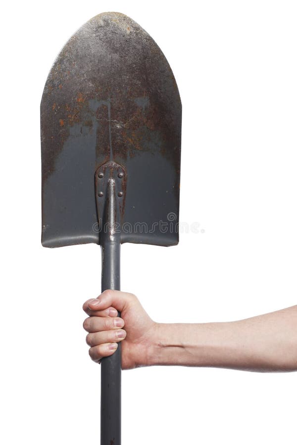 Spade stock photo. Image of object, isolated, holding - 13964804