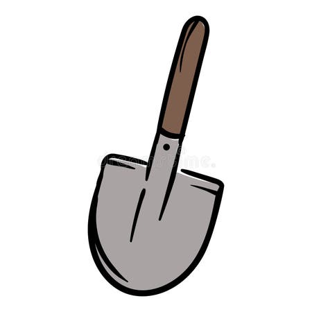 Spade. Construction Tools. Simple Vector Illustration of Icon, Sticker ...