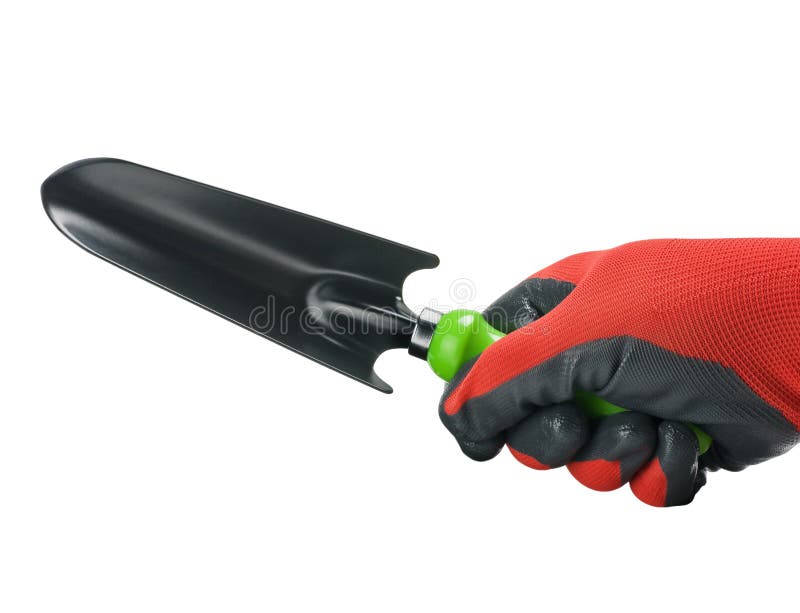 Hand with spade stock photo. Image of plastic, male, beach - 27008634