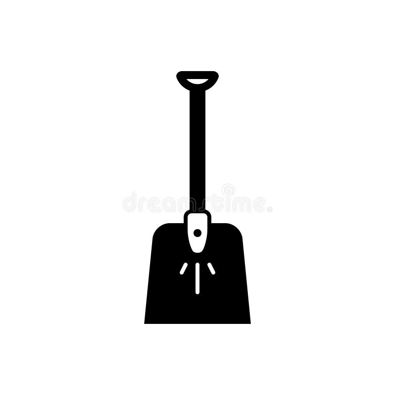 Black Solid Icon for Spade, Shovel and Construction Stock Vector ...