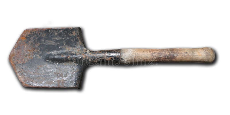 Rusty Old Spade Leaning Against Stock Image - Image of rust, closeup ...