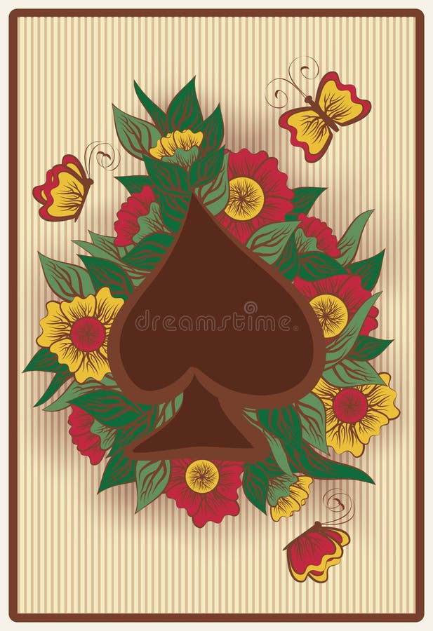 Spade poker banner stock vector. Illustration of card - 41800918