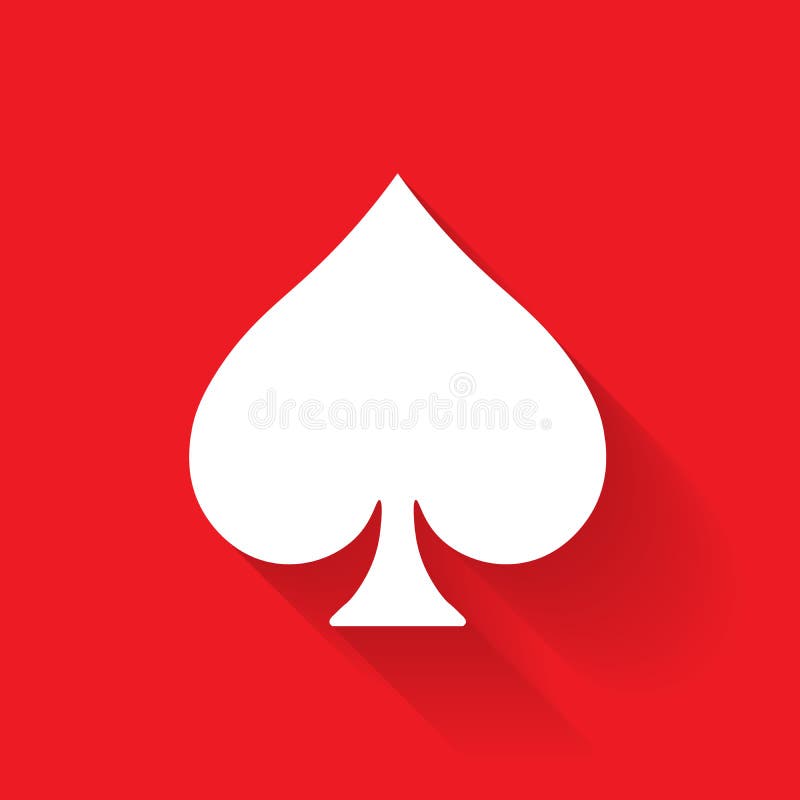 Spade of Poker Card Icon Vector Logo Template Illustration Design ...