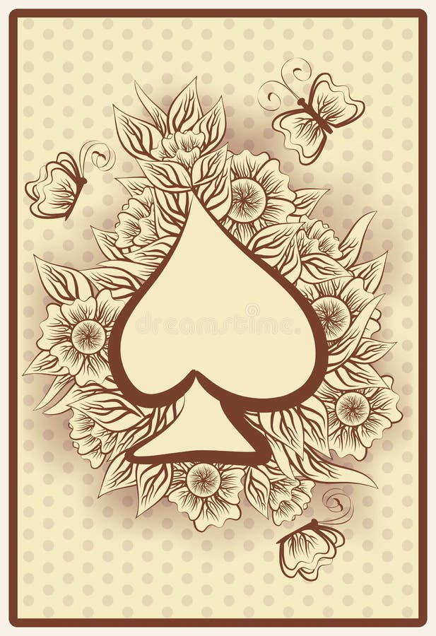 Spade poker banner stock vector. Illustration of card - 41800918