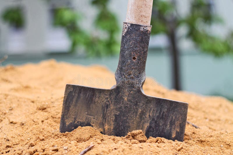 Dig it stock image. Image of color, work, spade, construction - 1688569