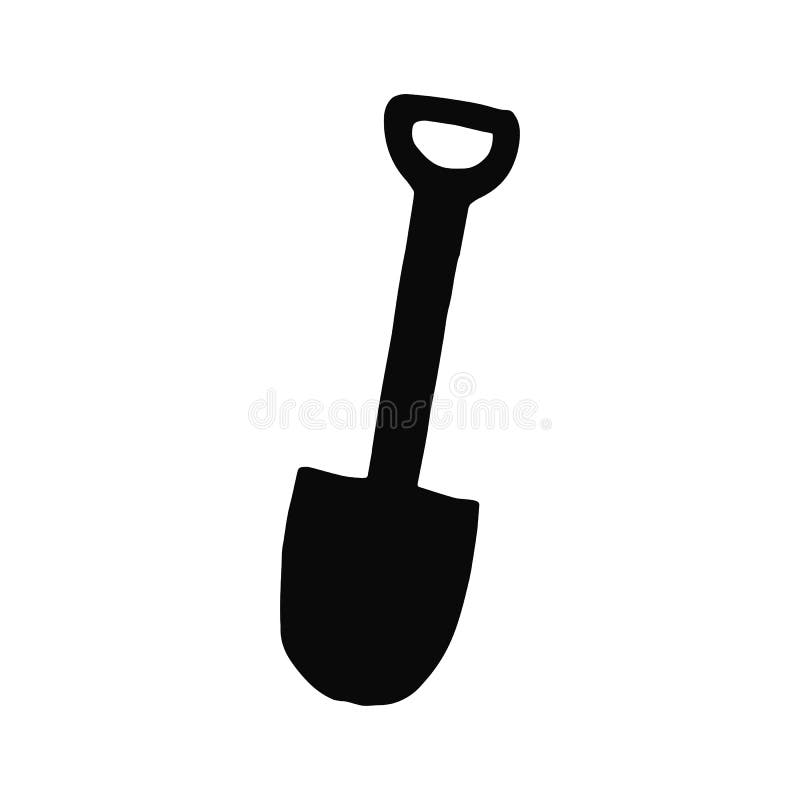 Spade Silhouette Vector Icon. Isolated Object Stock Vector ... Spade Silhouette Vector Icon. Isolated Object Stock Vector ...
