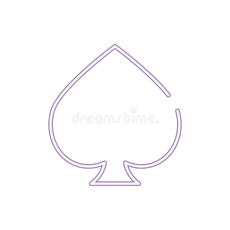 Spade Symbol Icon Illustration Stock Illustration - Illustration of ...