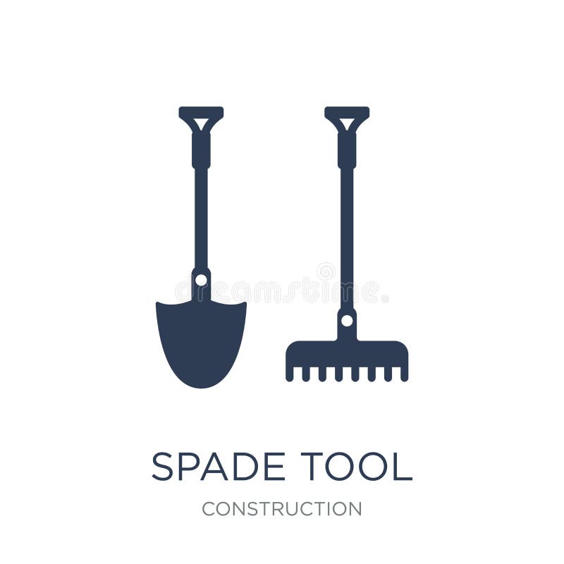Spade Tool Icon. Trendy Flat Vector Spade Tool Icon on White Background ...