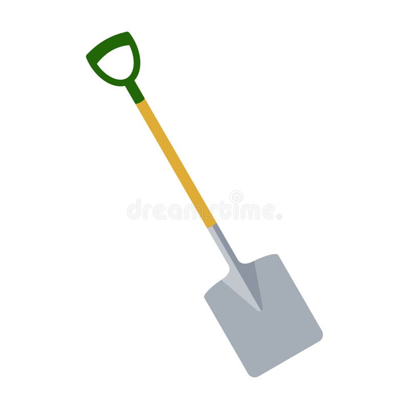 Garden Spade Vector Icon stock vector. Illustration of farm - 392293565