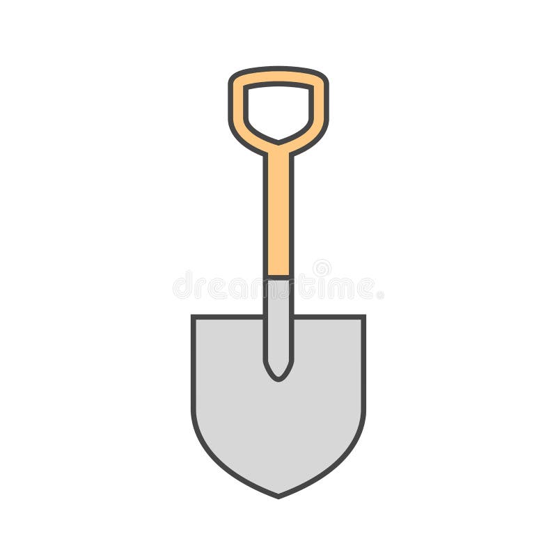 Spade vector icon stock vector. Illustration of shape - 97188738