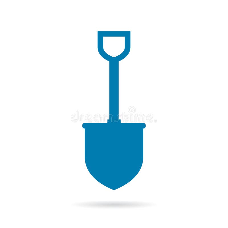 Spade vector icon stock vector. Illustration of shape - 97188738