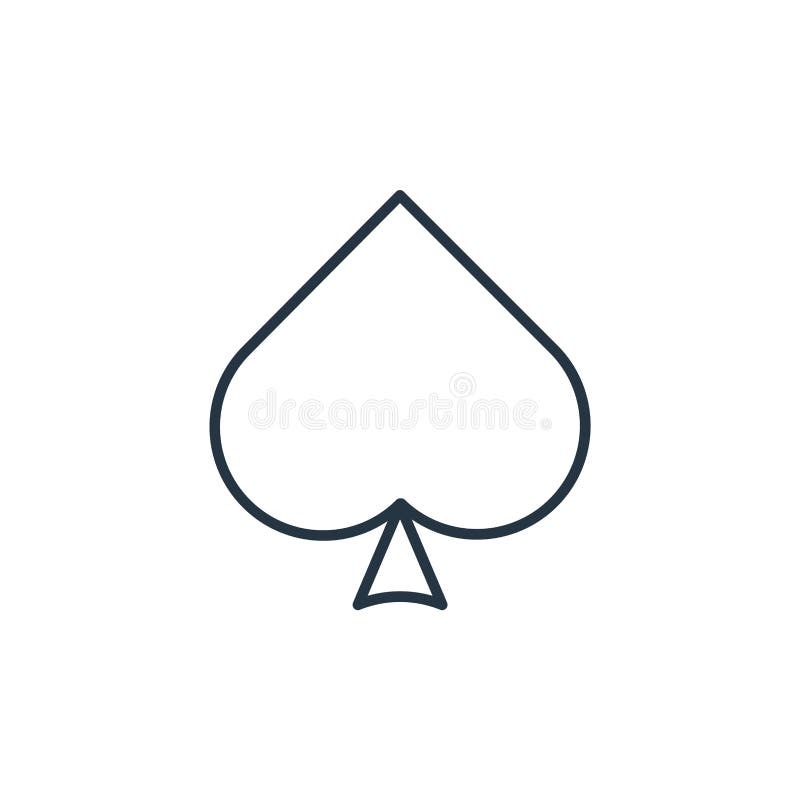Spade Vector Logo. Spade Icon Stock Vector - Illustration of vegas ...
