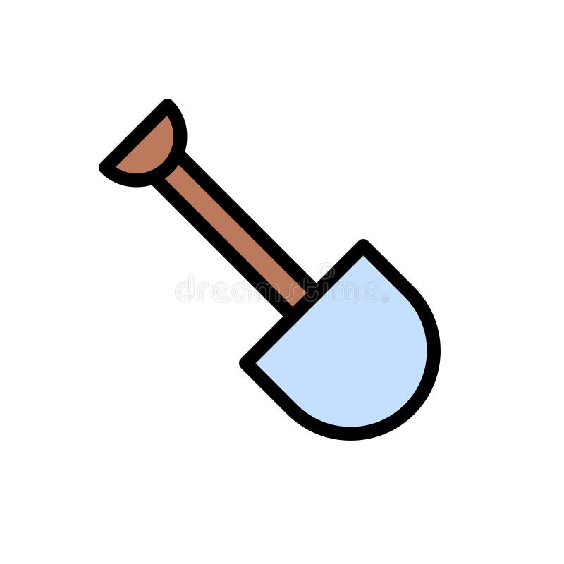 Spade stock vector. Illustration of steel, gardener - 217757835