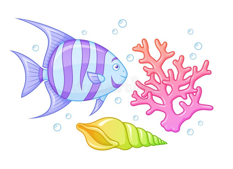 Atlantic Spadefish Fish Walks Vector Kawaii Stock Vector - Illustration ...