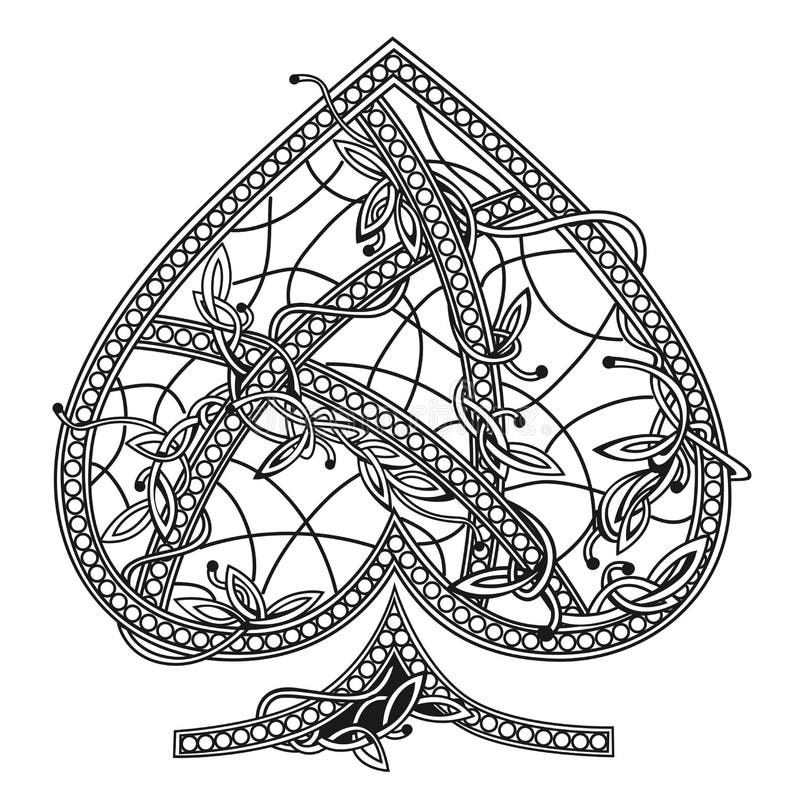 Spades Suite Design for a Pack of Traditional Style Playing Cards ...