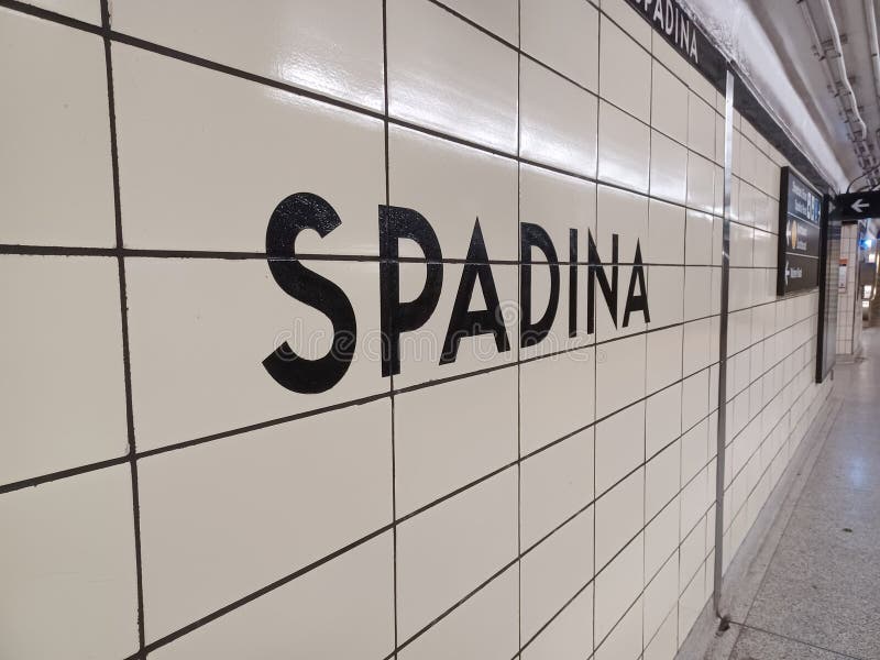 Spadina Subway Station View in Toronto Editorial Photography - Image of ...
