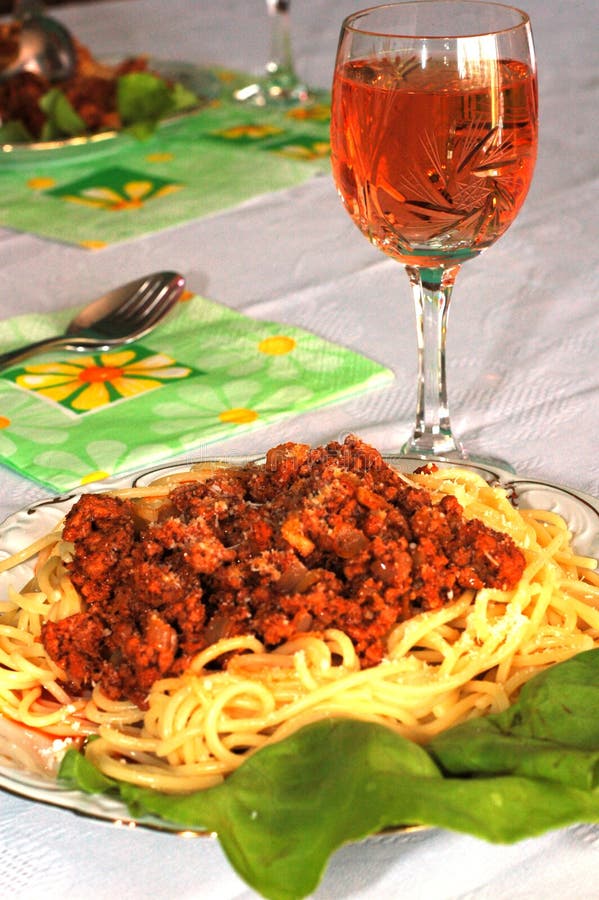 Spagetti stock photo. Image of lunch, feed, parmasen, onion - 2430966