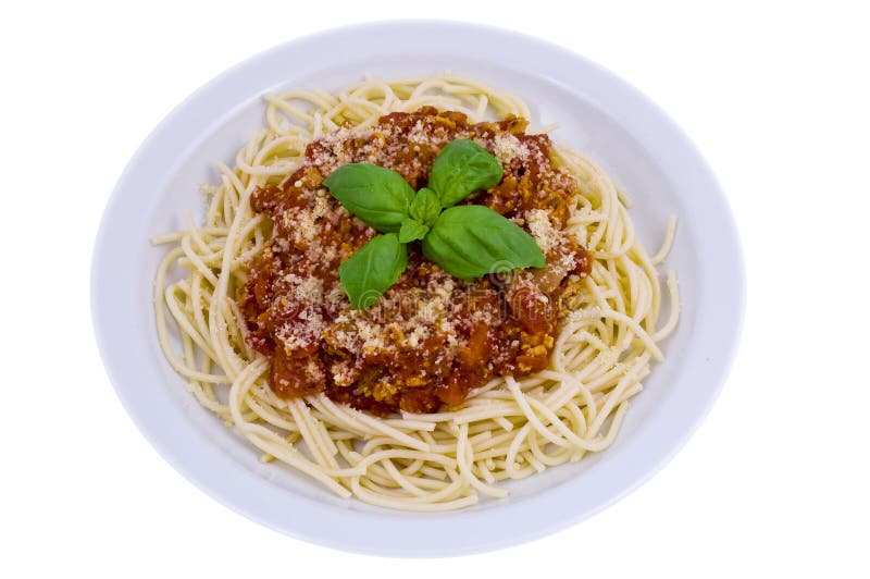 Chicken chop spaghetti stock image. Image of lunch, meal - 5898795