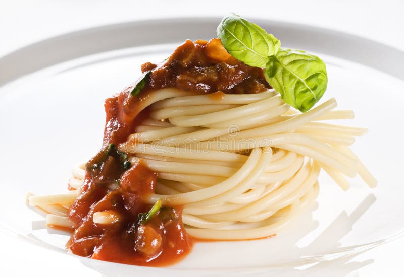 Spaghetti stock image. Image of sauce, food, meal, healthy - 18608577