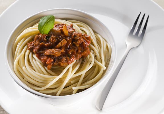 Spaghetti stock photo. Image of spaghettini, pasta, sauce - 18719024