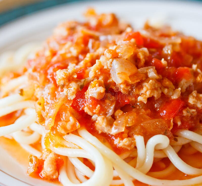 Spaghetti stock image. Image of noodle, organic, bolognese - 37507435