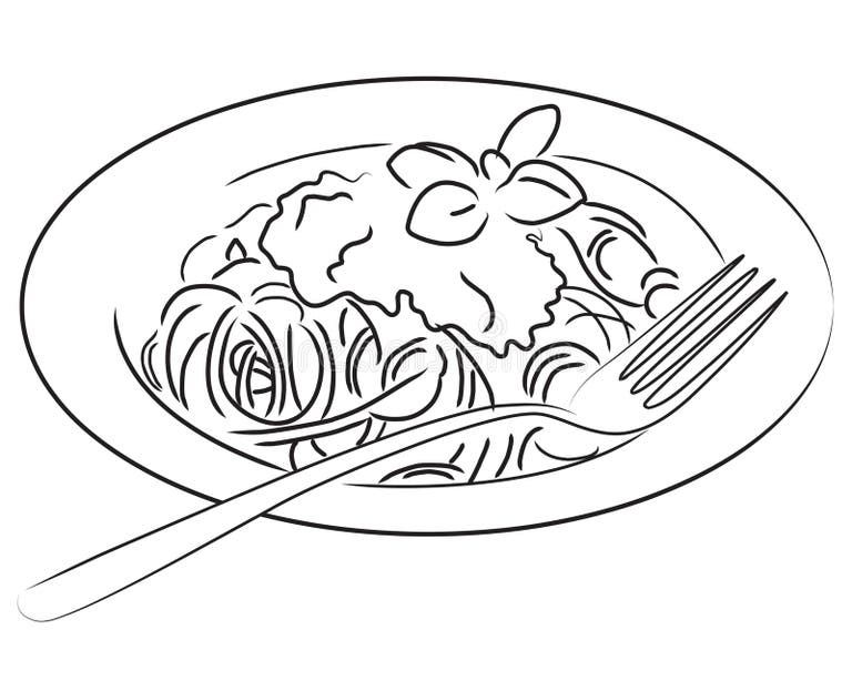 Pasta Coloring Stock Illustrations – 288 Pasta Coloring Stock ...